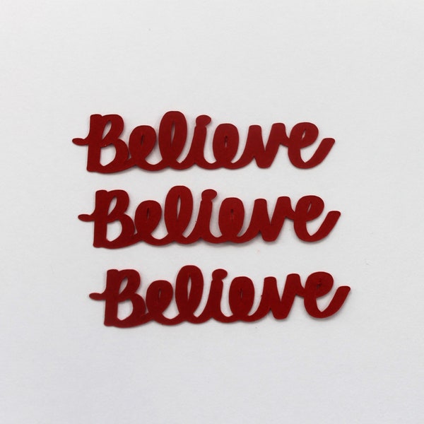The Word Believe - Etsy
