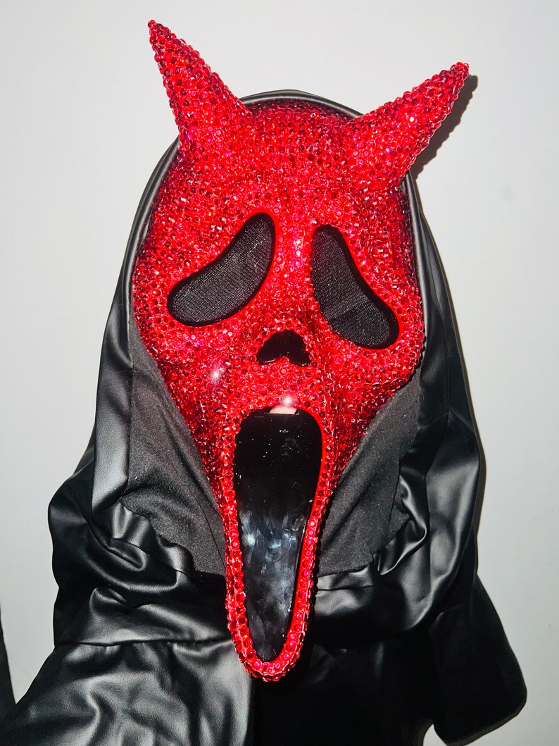 Bedazzled Ghostface Mask - Etsy