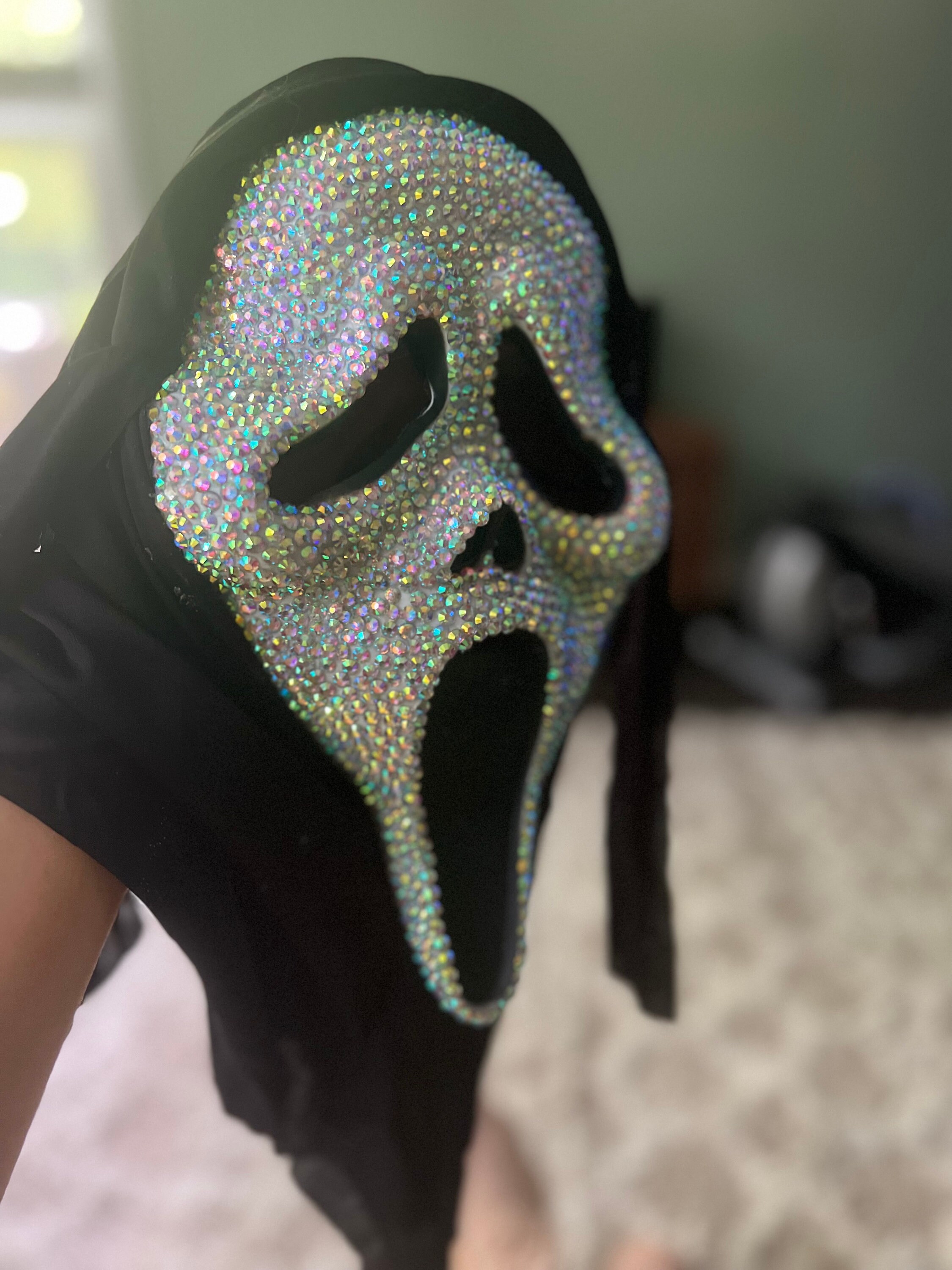 Bedazzled Ghostface Mask - Etsy