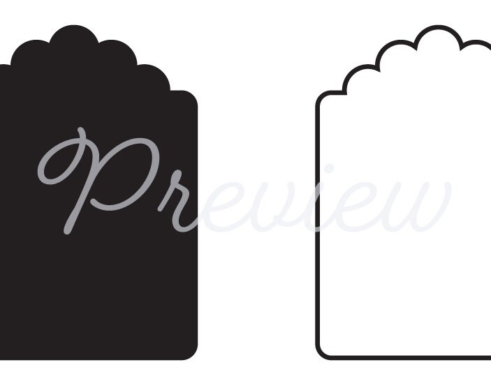 Scallop Frame Svg Dxf Wave Svg File Scalloped Frame Svg - Etsy