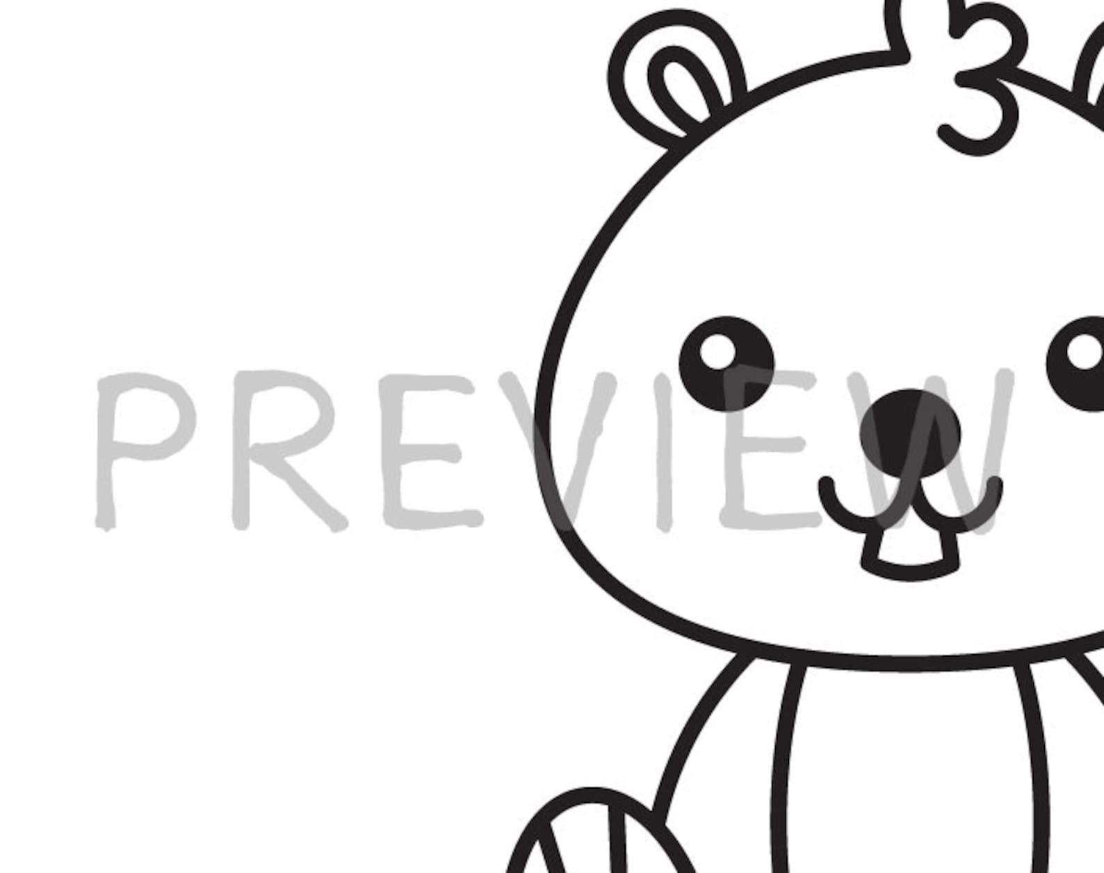 Cute Beaver Outline Svg Beaver Outline Svg Baby Beaver Png - Etsy Canada