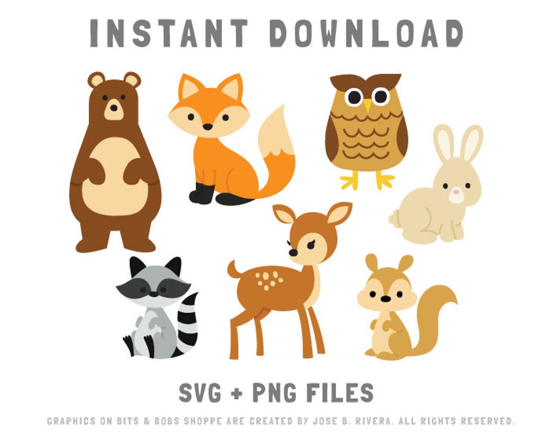 Woodland Animals Svg, Forest Friends, Forest Animals Svg, Forest ...