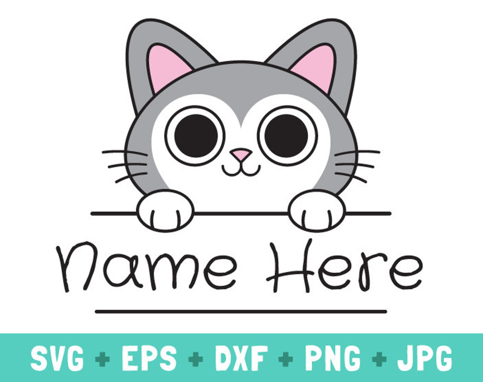 Cat Svg, Cat Monogram Svg, Cat Svg Monogram, Cat Mom Png Svg Cat Face ...