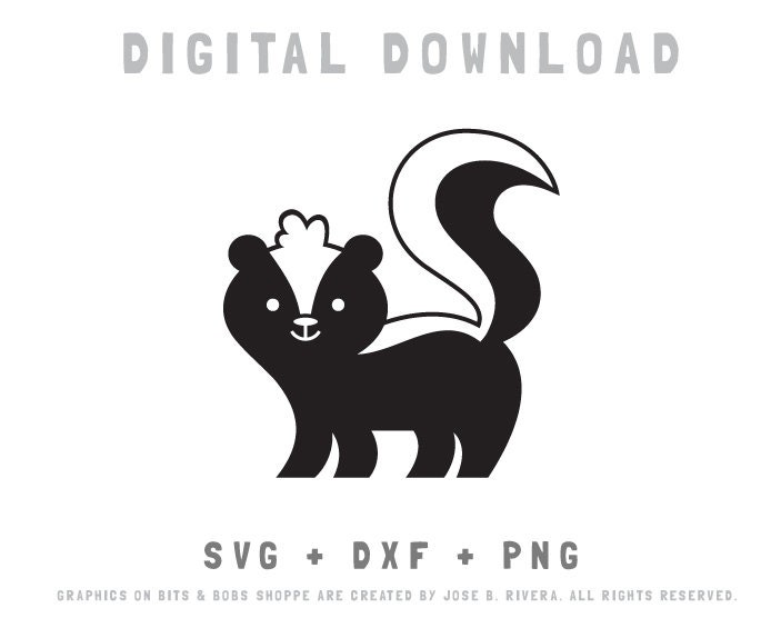 Skunk Svg Skunk Png Skunk Clipart Skunk Mascot Skunk Dxf - Etsy Australia