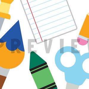 School Bundle / Back to School Clipart / School Supply Clipart / School ...