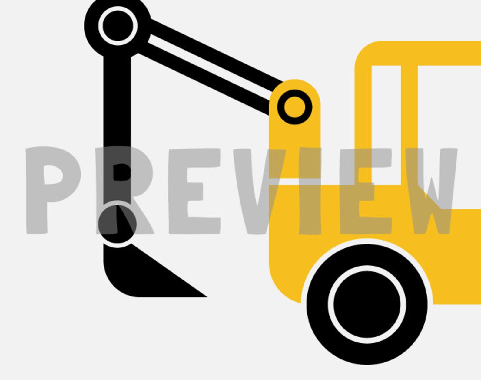 Construction Svg, Truck Outline Svg Files, Back Hoe Svg, Construction ...