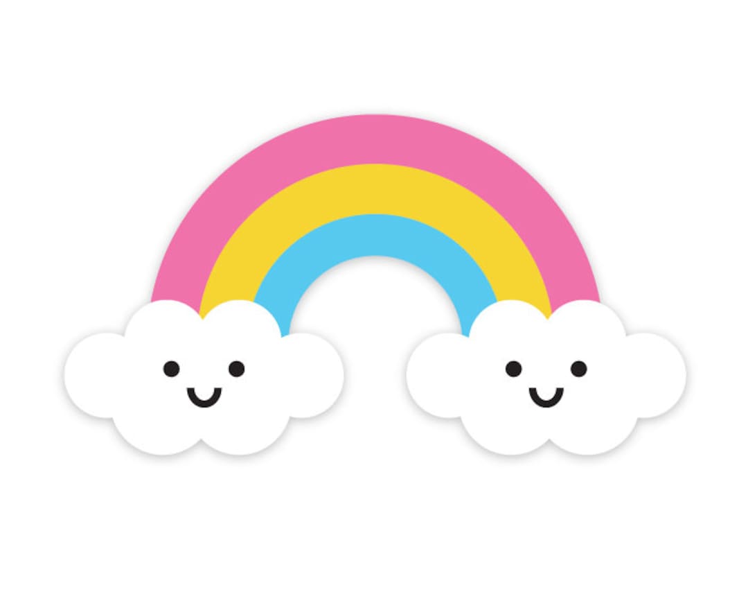 Cute Rainbow Svg, Rainbow Png, Happy Rainbow Svg, Rainbow Dxf, Nursery ...