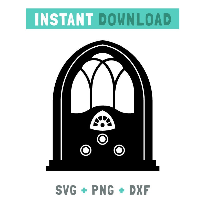 Old Fashioned Radio Svg, Old Fashioned Radio Png, Radio Dxf, Vintage ...