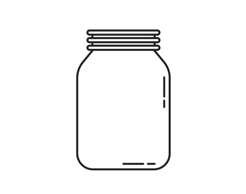 Jar Svg, Mason Jar Svg, Mason Jar Png, Jar Cut File, Jar Clipart, Mason ...