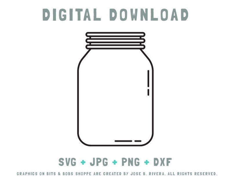 Jar Svg, Mason Jar Svg, Mason Jar Png, Jar Cut File, Jar Clipart, Mason ...