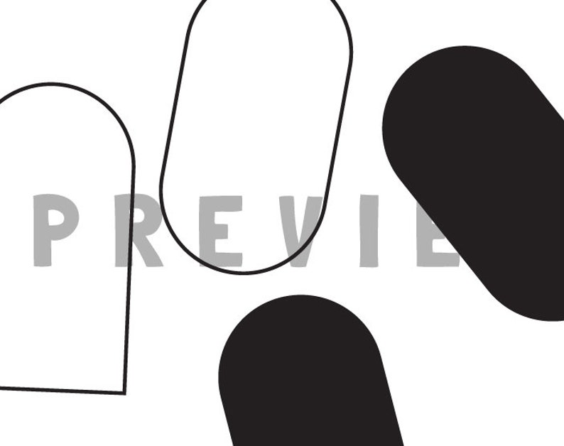 Arch Shape Svg Oval Shape Svg Modern Shapes Arch and Oval - Etsy Australia