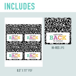 Printable Bag Topper 4", Back to School Topper 4", 4" Treat Bag Toppers ...