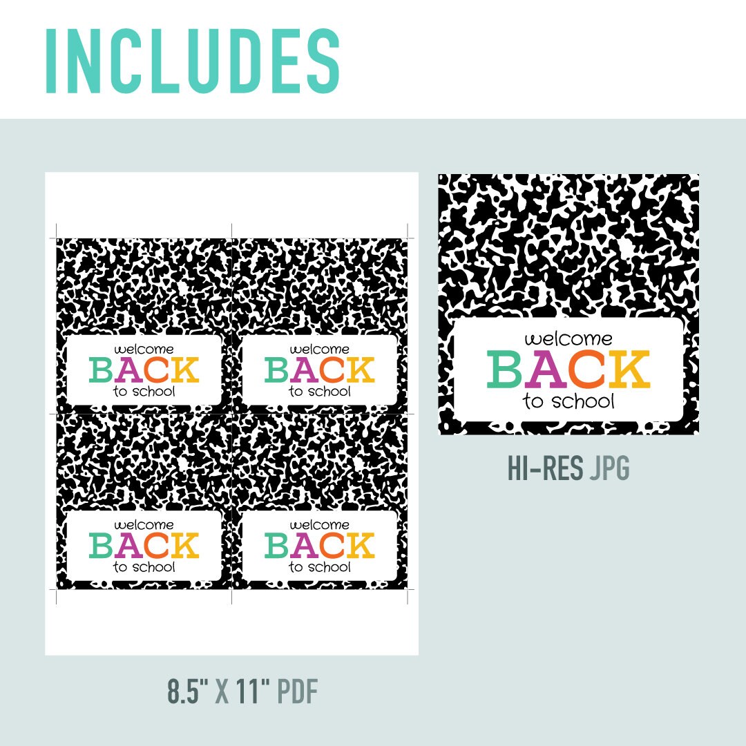 Printable Bag Topper 4 Back to School Topper 4 - Etsy