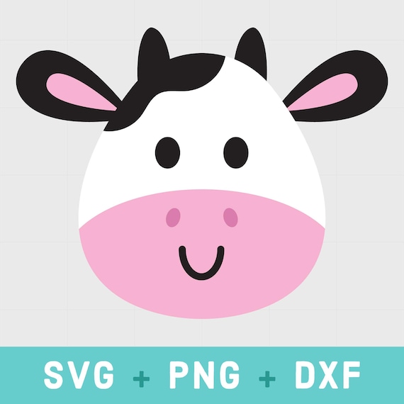 Cartoon Baby Cow Face