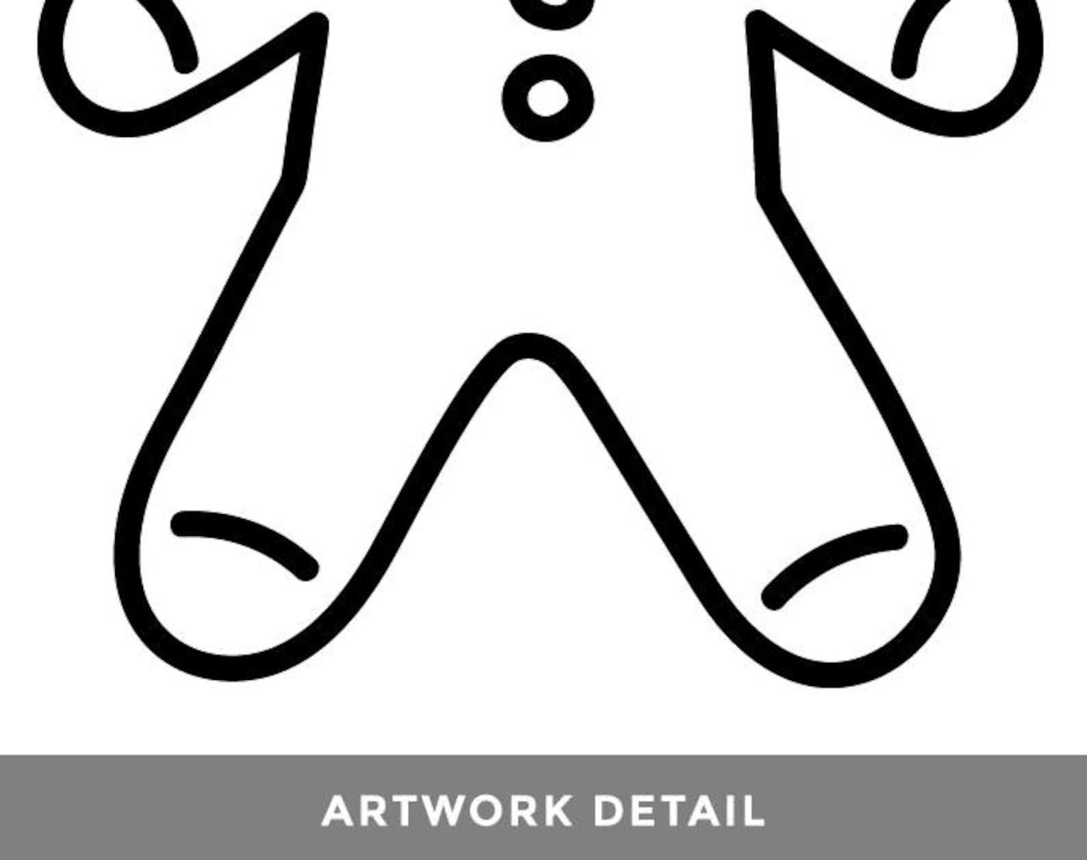 Gingerbread Line Art Gingerbread Svg Png Dxf Gingerbread Man - Etsy