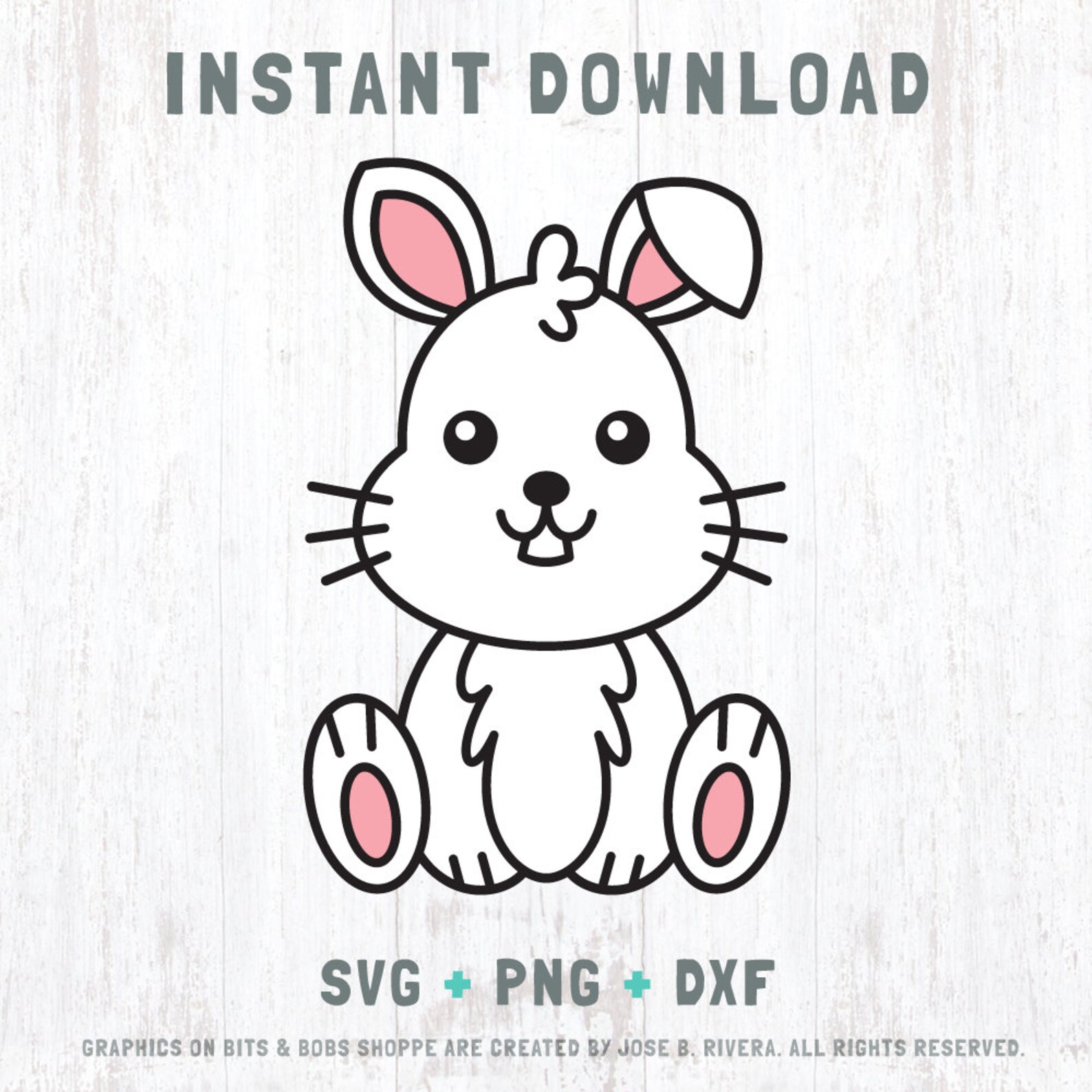 Cute Rabbit Svg, Rabbit Svg, Rabbt Cut File, Baby Rabbit Clipart Png ...