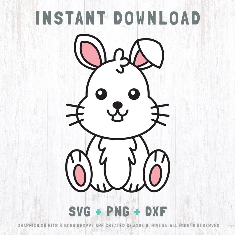 Cute Rabbit Svg, Rabbit Svg, Rabbt Cut File, Baby Rabbit Clipart Png ...