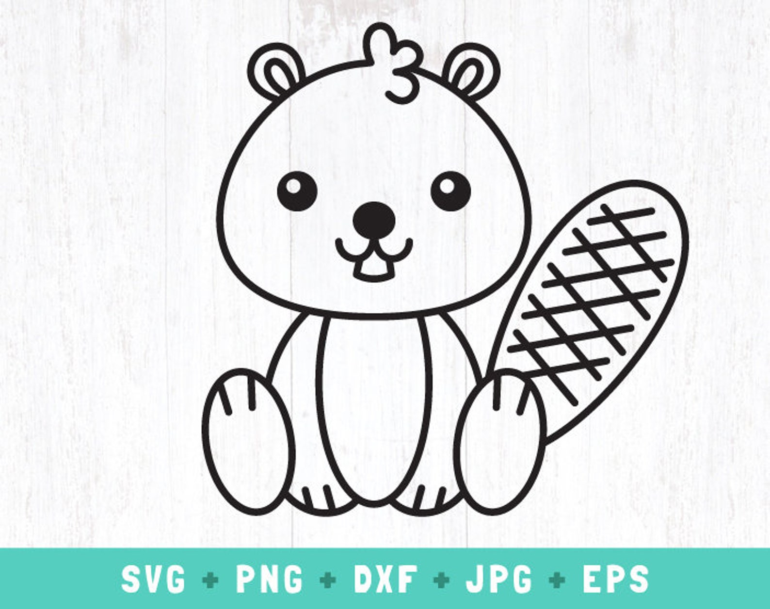 Cute Beaver Outline Svg, Beaver Outline Svg, Baby Beaver Png, Sitting ...