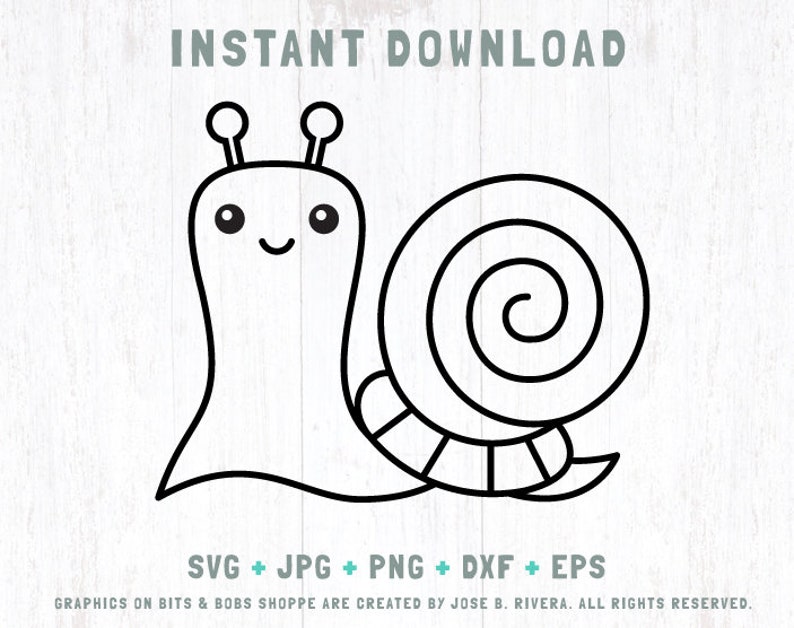 Caracol SVG, caracol de jardín SVG, caracol lindo PNG, caracol lindo ...