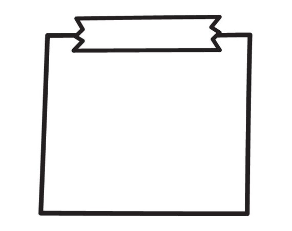 Washi Sticky Note / Svg Png Dxf / Cricut / Silhouette / - Etsy Norway