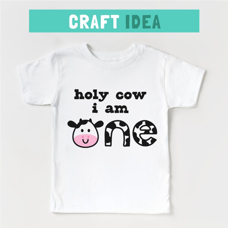 Holy Cow I Am One Holy Cow I'm One Svg 1st Birthday Svg - Etsy