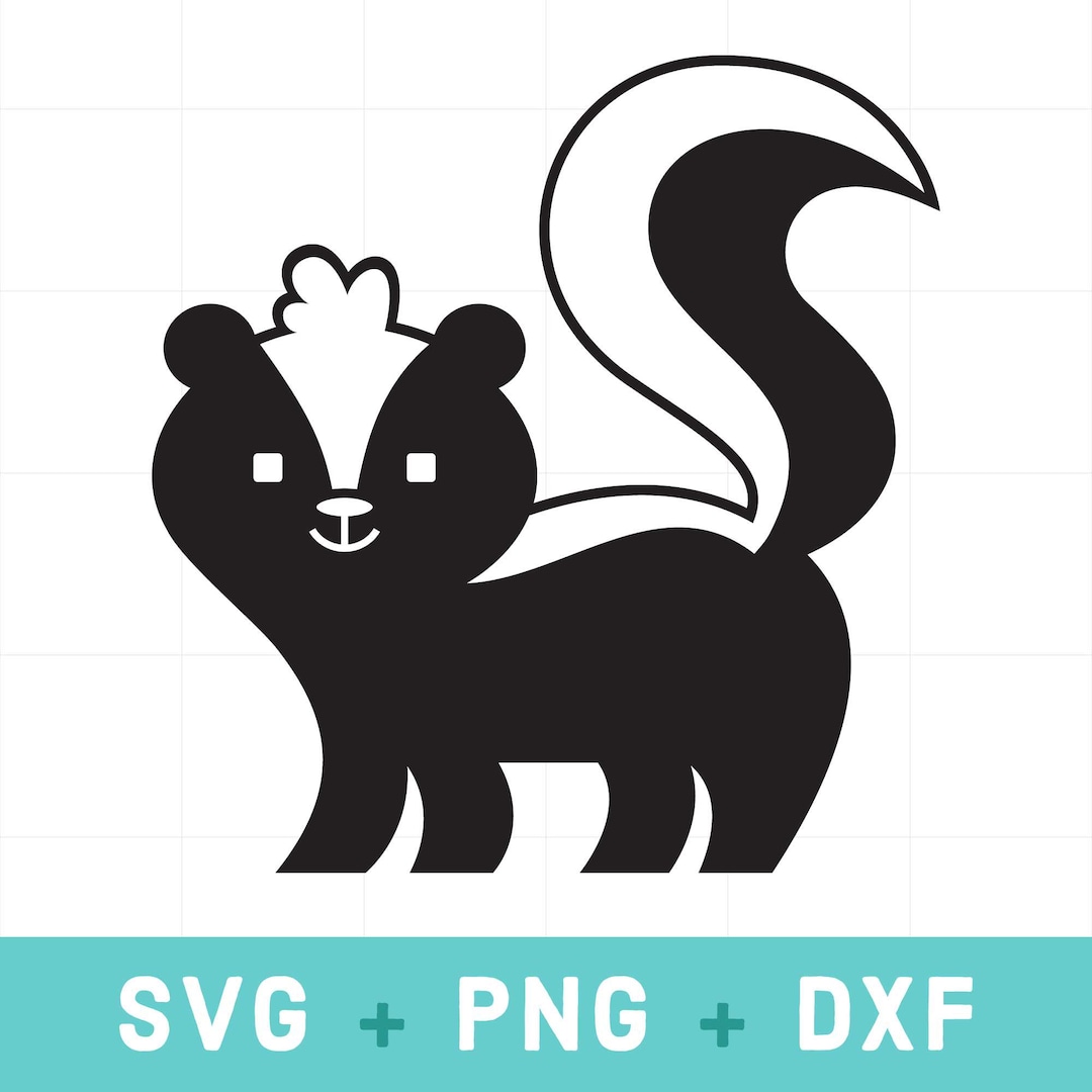 Skunk Svg, Skunk Png, Skunk Clipart, Skunk Mascot, Skunk Dxf, Striped ...