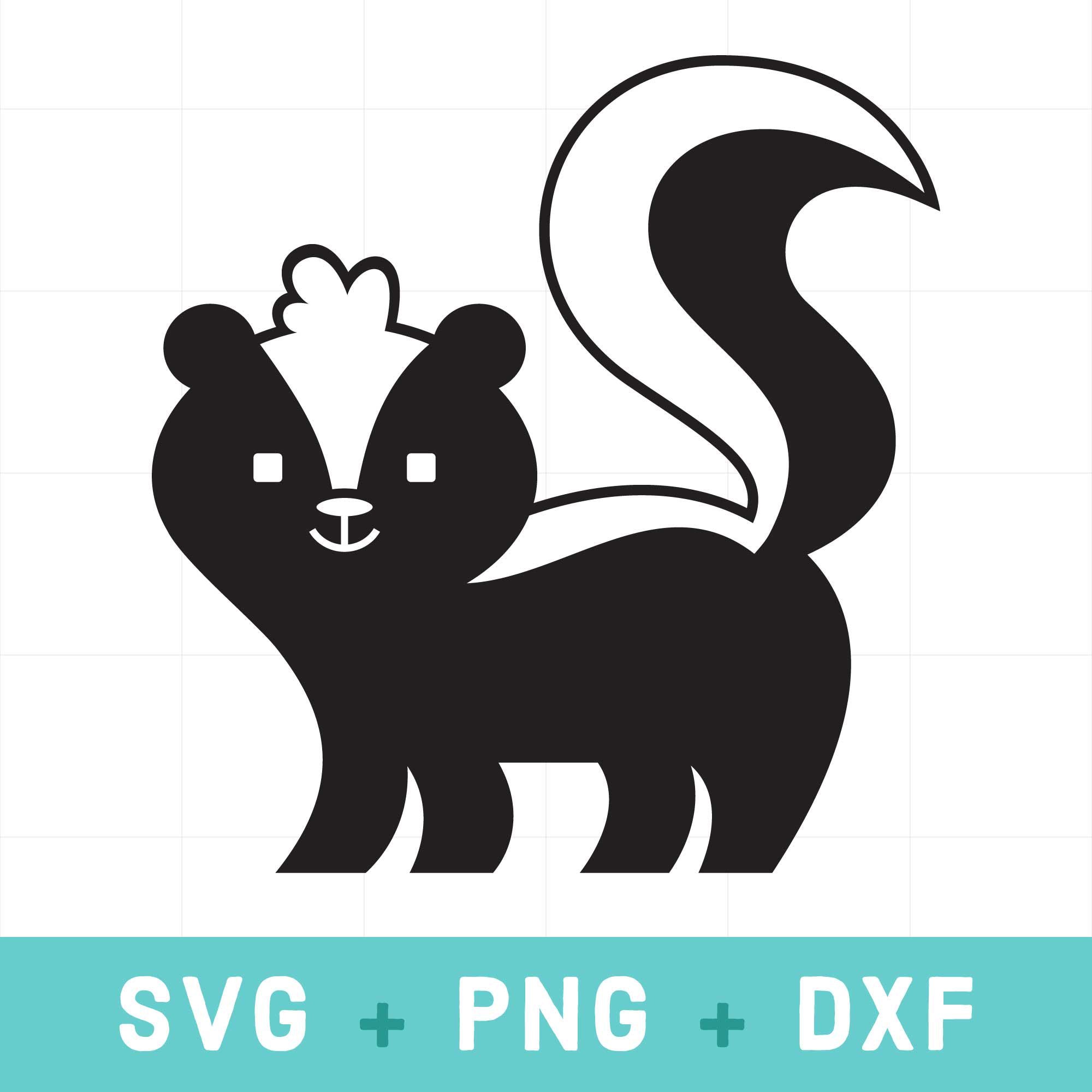 Skunk Svg, Skunk Png, Skunk Clipart, Skunk Mascot, Skunk Dxf, Striped ...