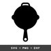 Skillet Svg, Skillet Png, Skillet Dxf, Cast Iron Svg, Chef Svg, Cooking ...