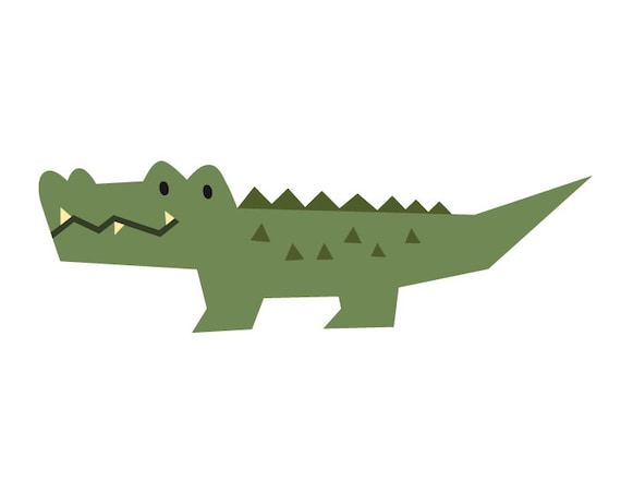 Cute Alligator Clipart