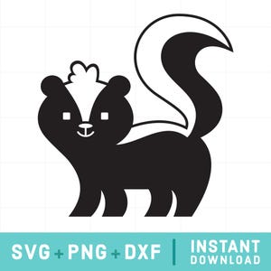Skunk Svg, Skunk Png, Skunk Clipart, Skunk Mascot, Skunk Dxf, Striped ...