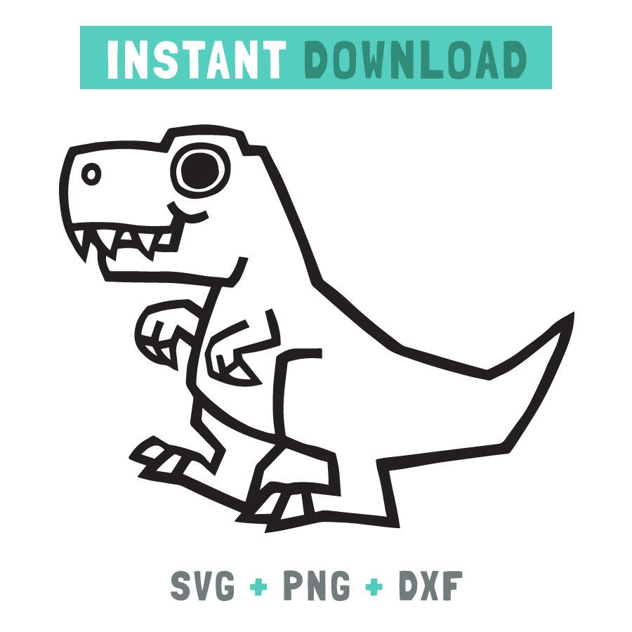 T-rex Svg, T Rex Birthday, T-rex Svg Dinosaur Outline, Trex Svg, T Rex ...