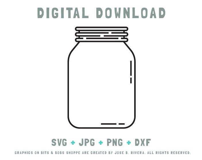 Jar Svg Mason Jar Svg Mason Jar Png Jar Cut File Jar - Etsy