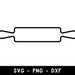 Rolling Pin Svg, Rolling Pin Png, Rolling Pin Dxf, Bakery Clipart Png ...