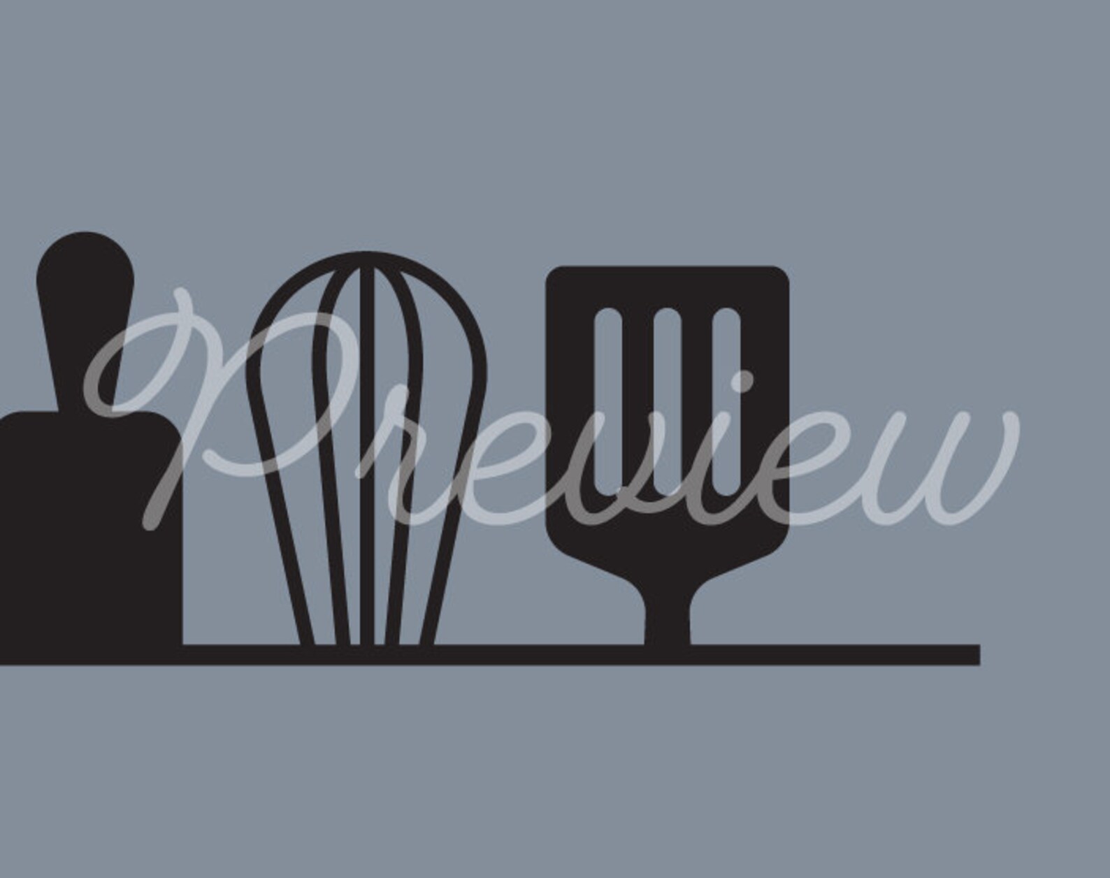 Kitchen Monogram Svg Png Dxf, Baker Monogram, Baking Monogram, Kitchen ...