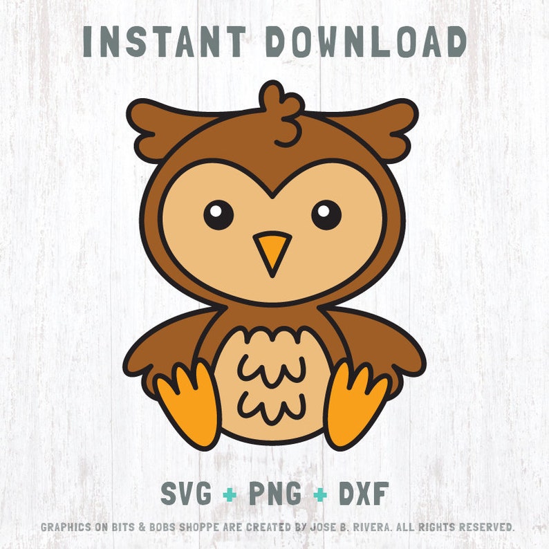 Cute Owl Svg Owl Svg Owl Cut File Baby Owl Clipart Png - Etsy