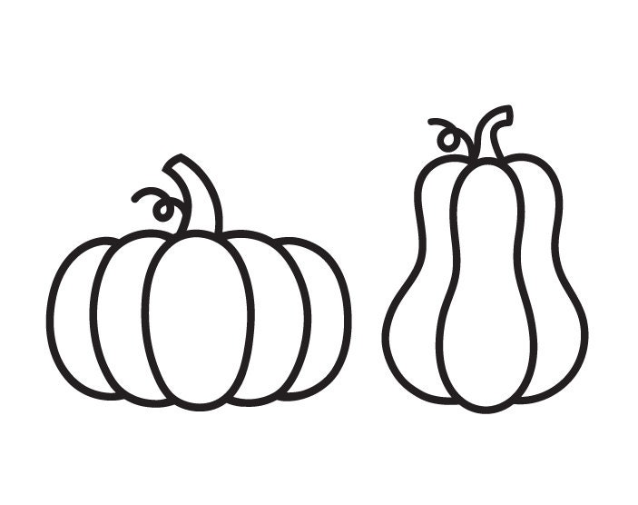 Pumpkin Svg Png Dxf, Outlined Pumpkin Svg, Svg Pumpkin, Pumpkin Patch ...