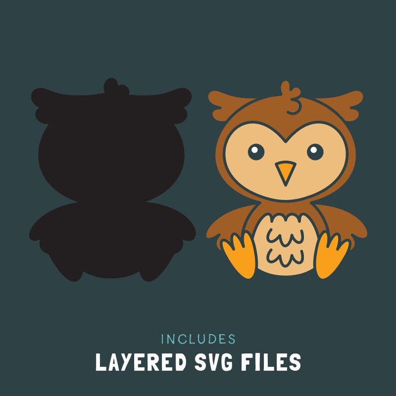 Cute Owl Svg Owl Svg Owl Cut File Baby Owl Clipart Png - Etsy