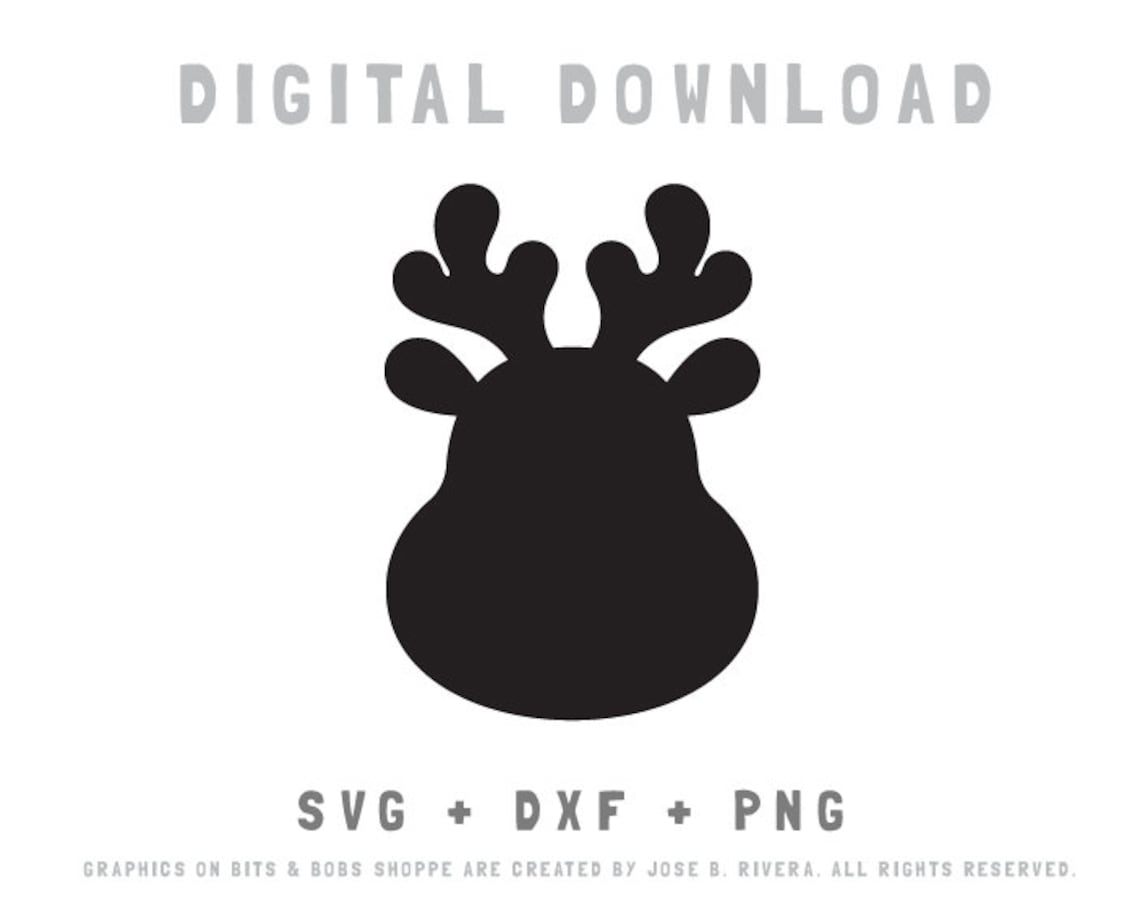 Reno svg png dxf, silueta de reno svg, cricut navidad, descarga ...