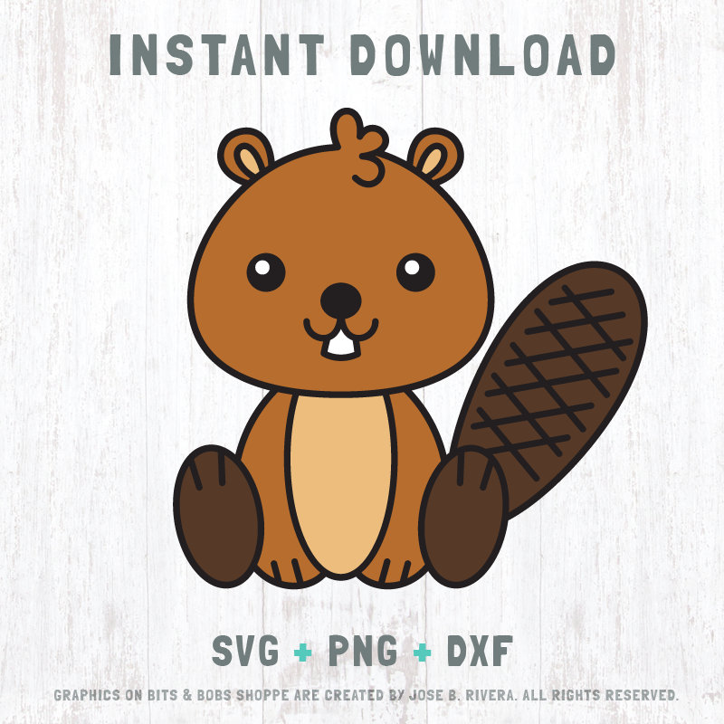 Cute Beaver Svg, Beaver Svg, Beaver Cut File, Baby Beaver Clipart Png ...
