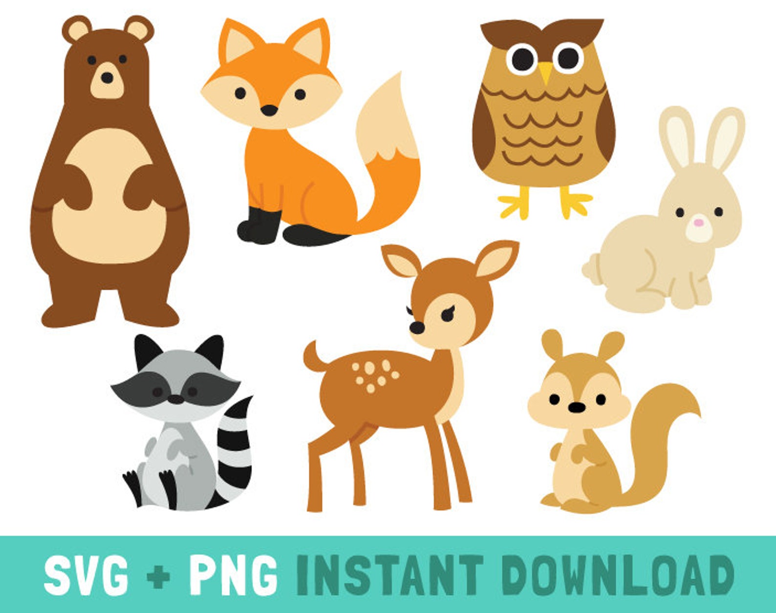 Woodland Animals Svg, Forest Friends, Forest Animals Svg, Forest ...
