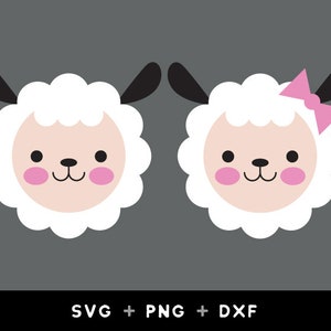 Ovejas svg, ovejas png, cara de oveja svg, lindo cordero svg, cordero ...