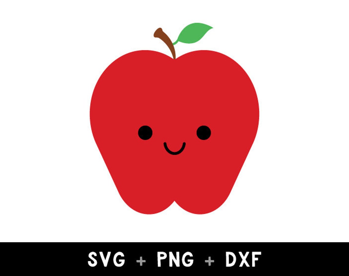 Happy Apple Svg Apple Png Apple Dxf Back to School Svg - Etsy