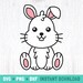 Cute Rabbit Svg, Rabbit Svg, Rabbt Cut File, Baby Rabbit Clipart Png ...