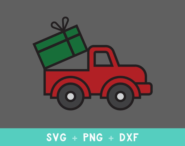 Christmas Truck Svg Truck Png Dxf Truck Clipart Pickup Svg - Etsy