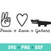 Peace Love Gators Svg, Alligator Svg, Reptiles Svg, Alligator Png ...