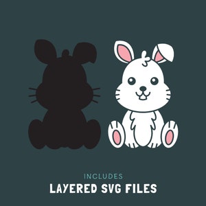 Cute Rabbit Svg, Rabbit Svg, Rabbt Cut File, Baby Rabbit Clipart Png ...
