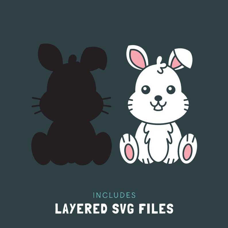 Cute Rabbit Svg, Rabbit Svg, Rabbt Cut File, Baby Rabbit Clipart Png ...
