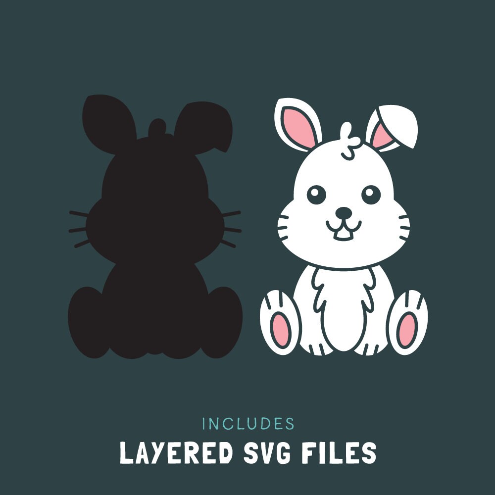 Cute Rabbit Svg, Rabbit Svg, Rabbt Cut File, Baby Rabbit Clipart Png ...