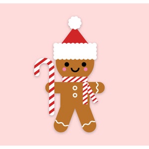 Gingerbread Man Svg, Candy Cane Svg, Gingerbread Santa, Cute Christmas ...
