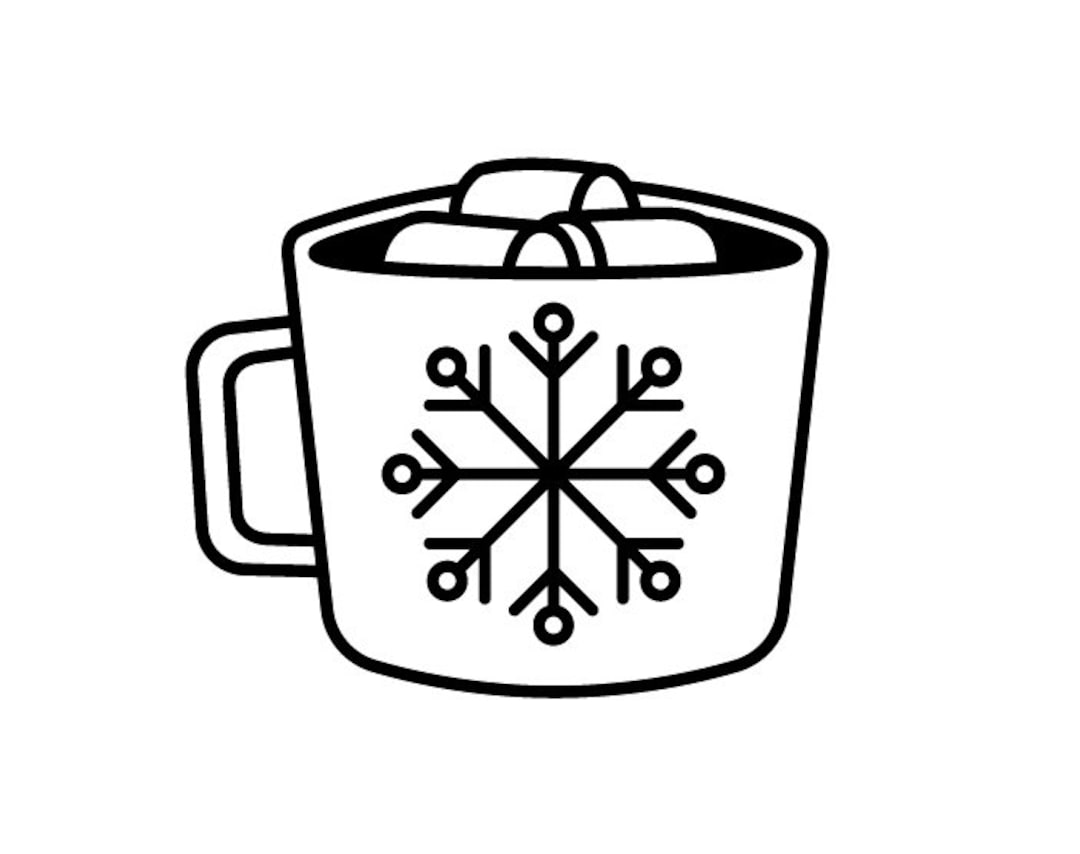 Hot Chocolate Clipart Black And White